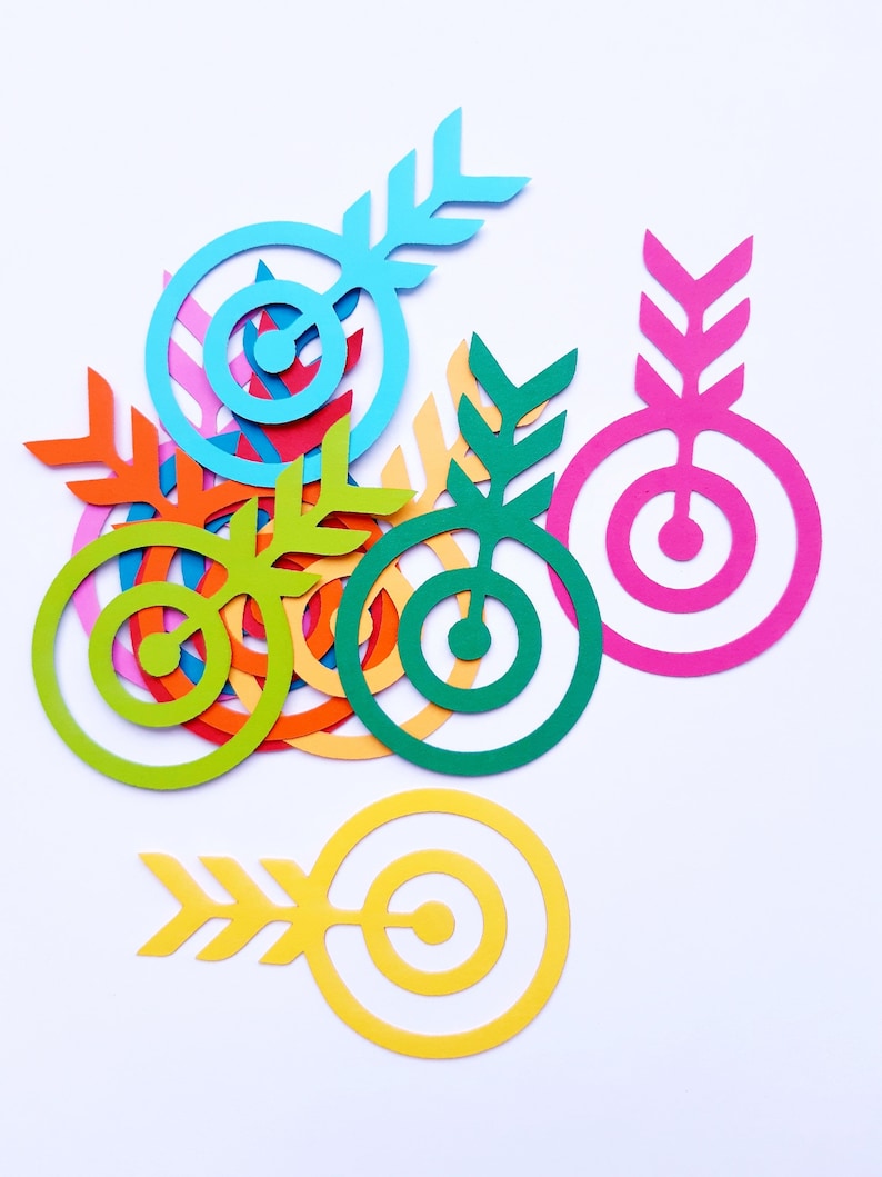 Bulls Eye Die Cut Out ( Party Decoration, Scrap Booking, Decoupage ...