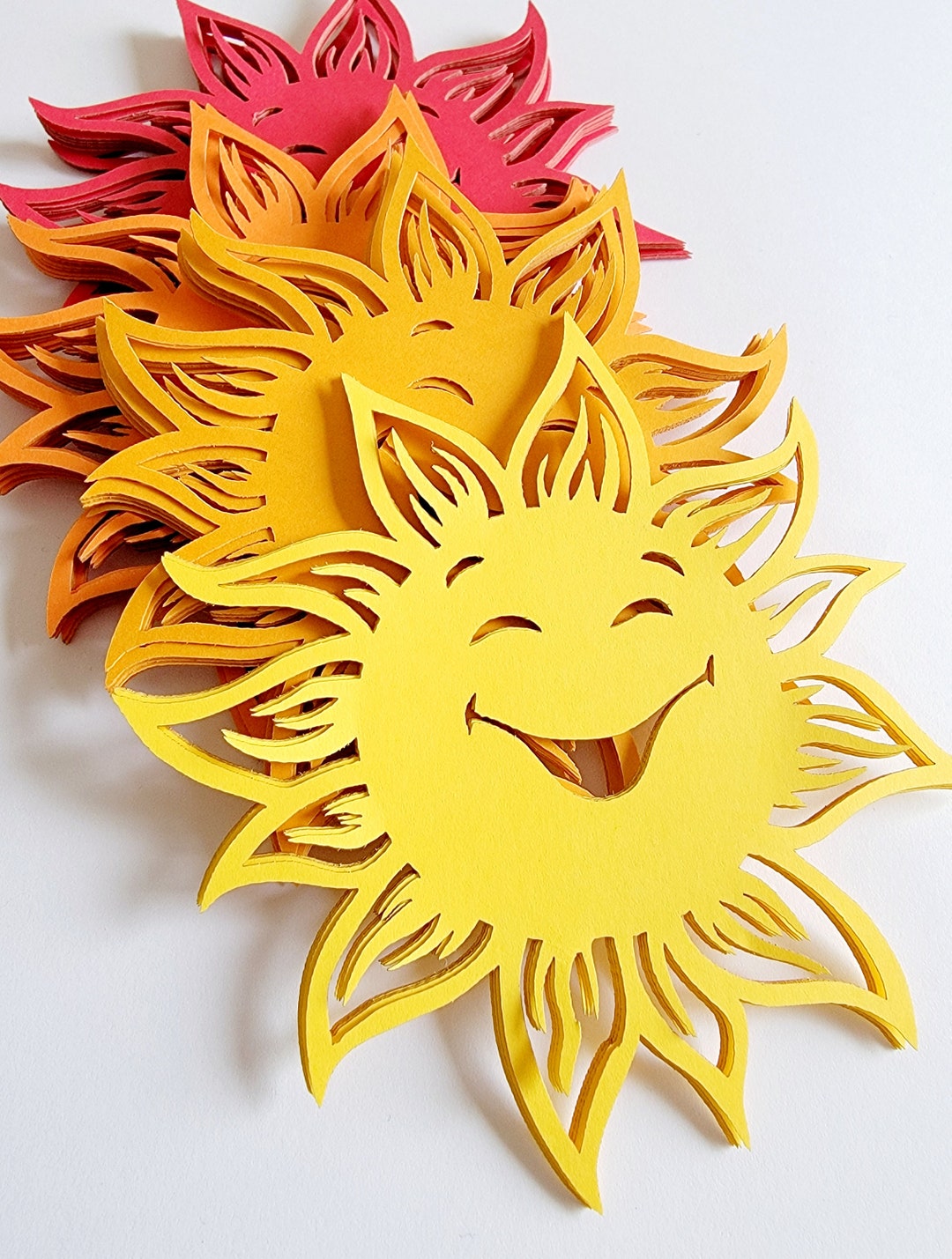 Sunshine Sun Die Cut Out ( Scrap Booking, School Decor, Spring ...