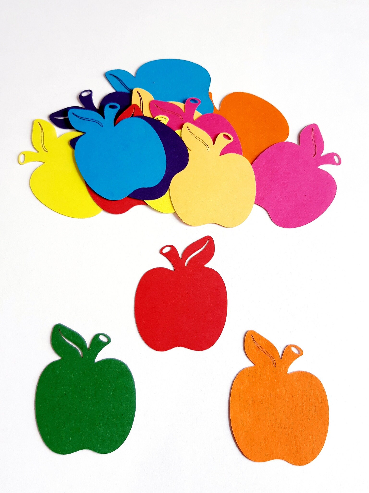 Apple Die Cut Outs ( School Projects, Scrap Booking, Card Making ...