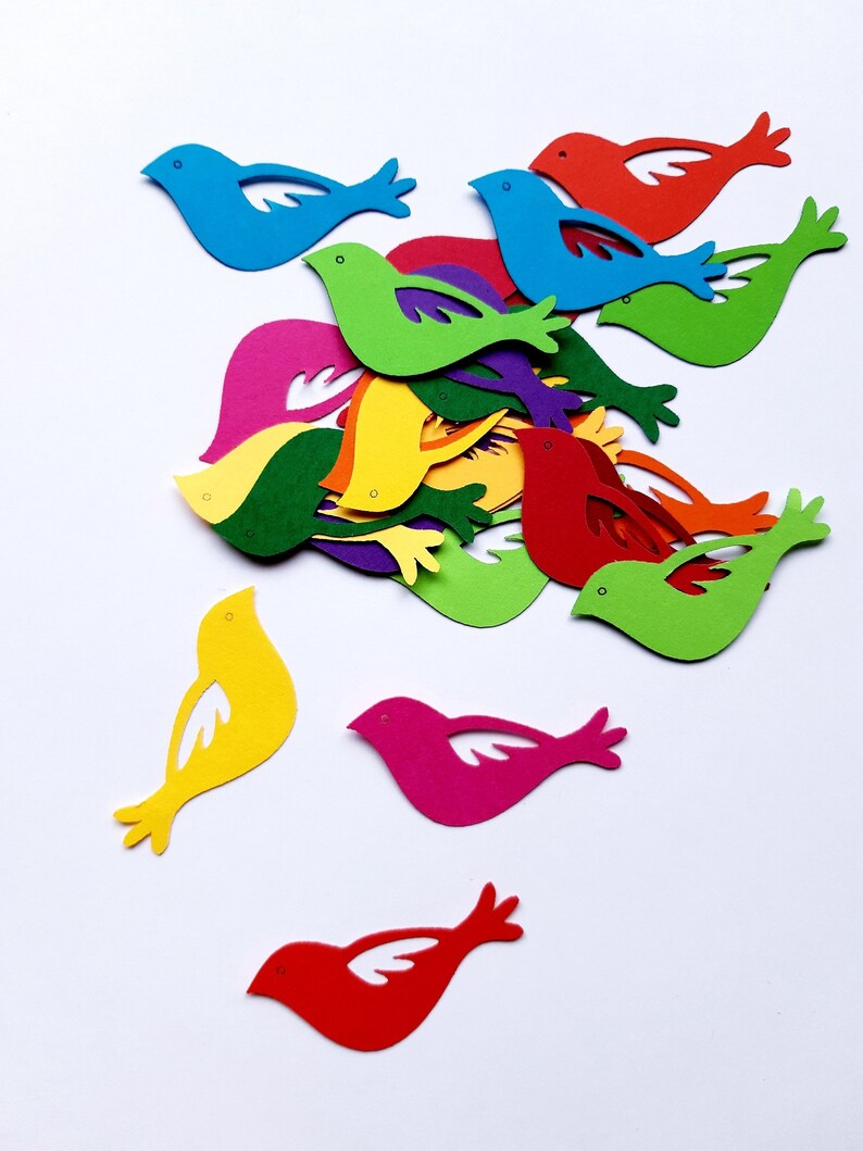 Bird Die Cut Outs Scrap Booking Baby Shower Table Scatter | Etsy