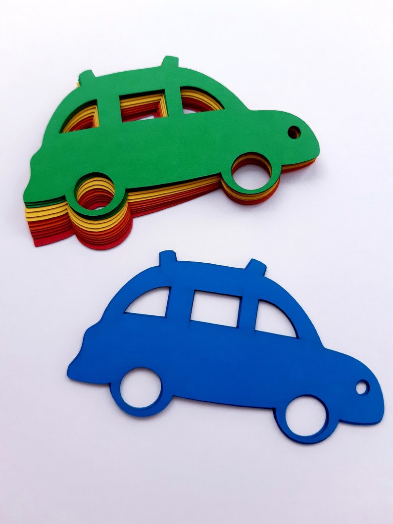 Car Die Cut Outs Scrap Booking Transportation Decor Party | Etsy