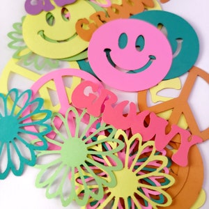 Groovy Retro 60s Themed Die Cut Out Variety Pack ( Retro Decoration ...