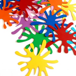 Paint Splatter Die Cut Outs ( Scrap Booking, Kids Crafts, Decoupage ...