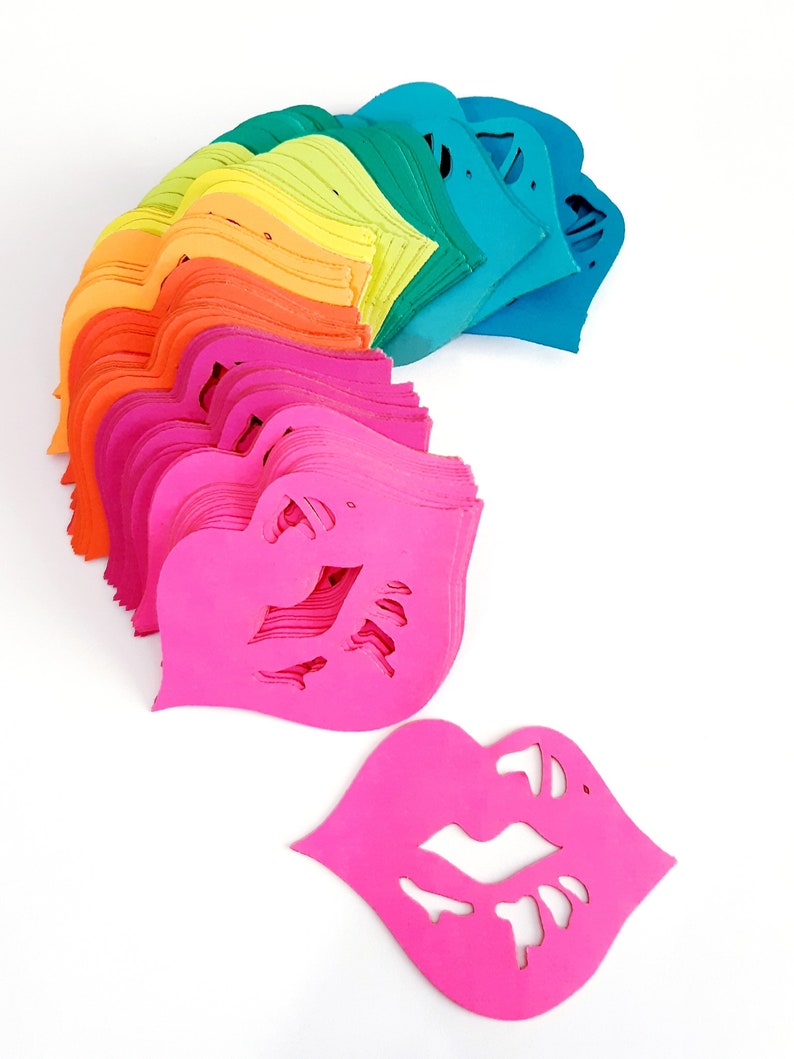 Lip Die Cut Outs Party Decoration Bachelorette Party Decor | Etsy