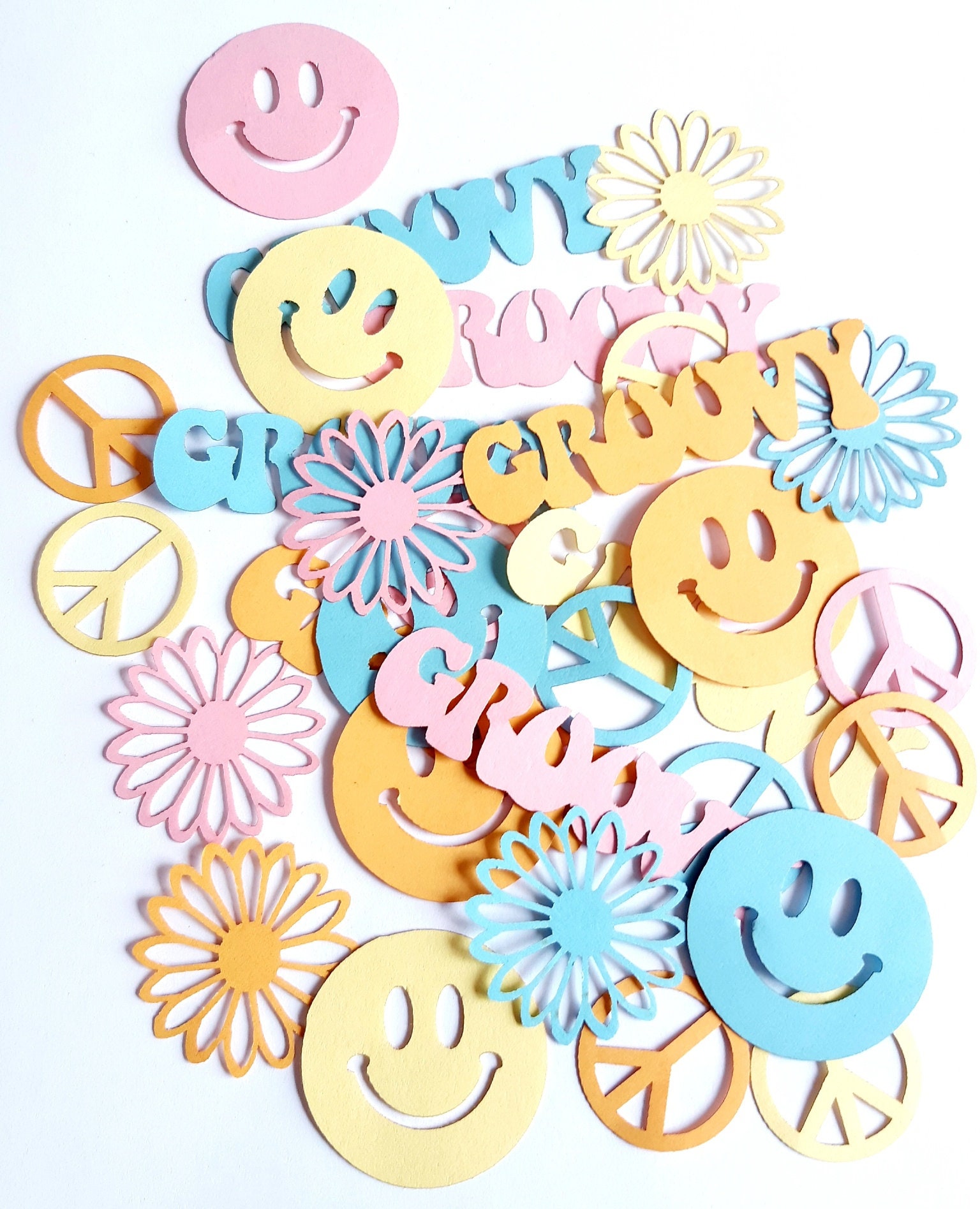 Groovy Retro 60s Themed Die Cut Out Variety Pack Retro - Etsy