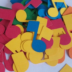 Music Note Die Cut Outs ( Scrap Booking, Class Decoration, Card Making ...