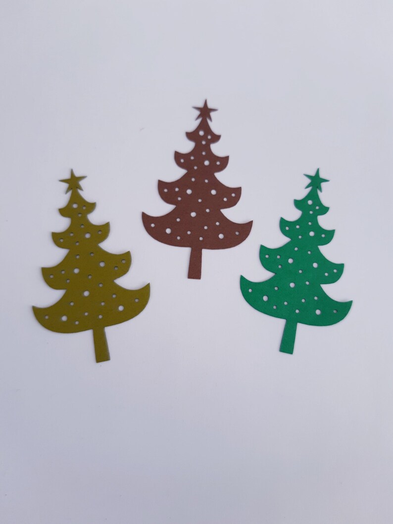 Christmas Tree Holiday Tree Die Cut Outs ( Christmas Decoration ...