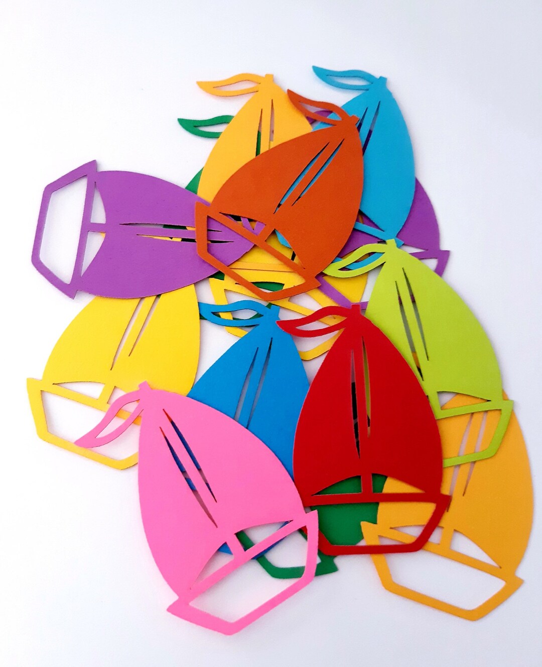 Sailboat Die Cut Out ( Nautical Decor, Confetti, Scrap Booking, Card ...