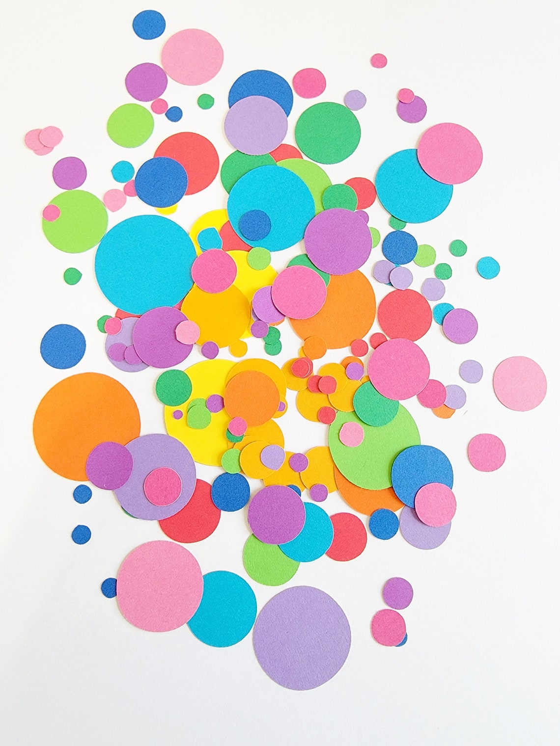 Circle Die Cut Outs School Projects Scrap Booking Party | Etsy