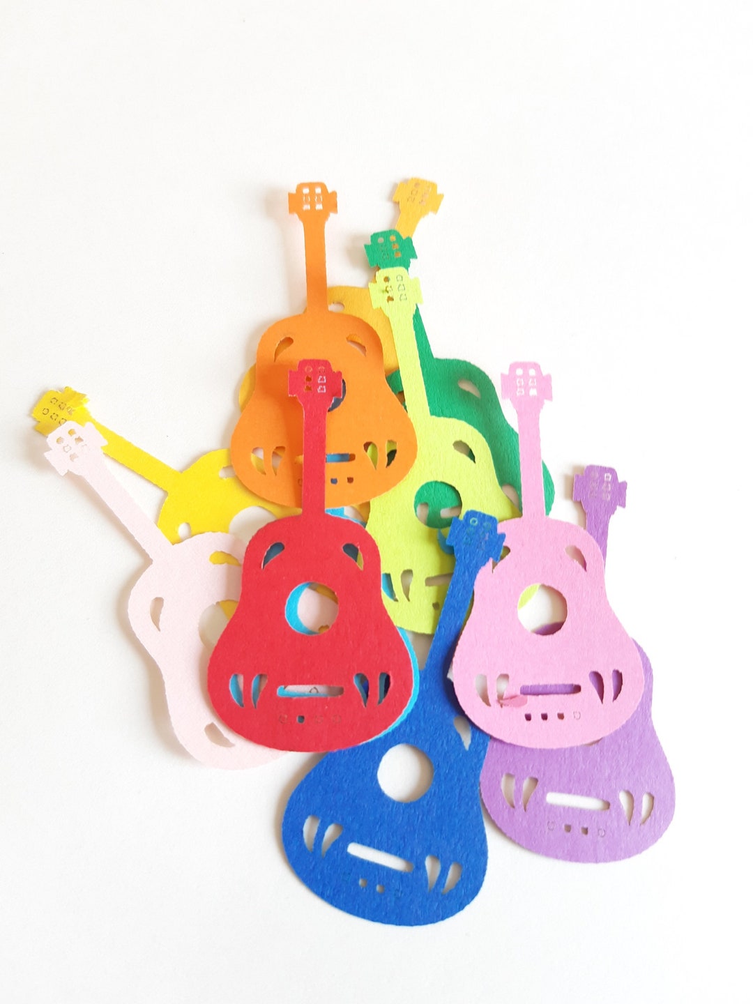 Guitar Die Cut Outs ( Scrap Booking, Embellishments, Decoupage, Party ...