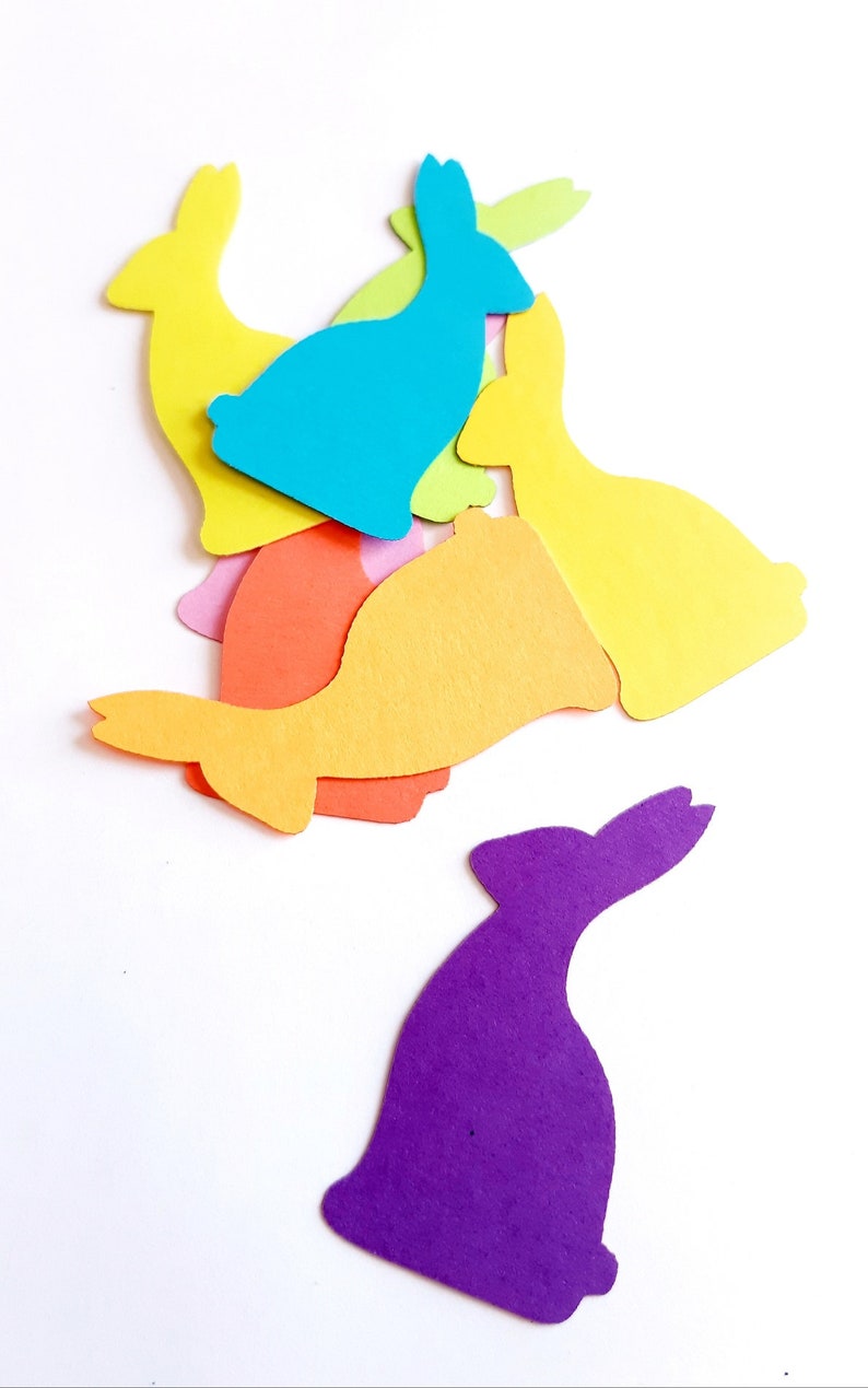 Bunny / Rabbit Die Cut Out Easter Decoration Party - Etsy