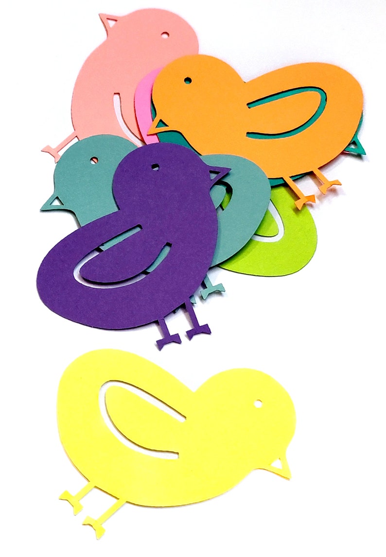 Baby Chick Die Cut Outs ( Spring Decor, Card Making, Embellishments ...