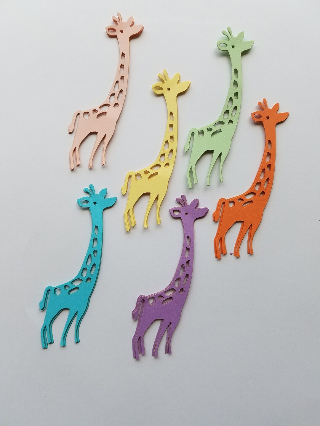 Giraffe Die Cut Outs ( Baby Showers, Confetti, Kids Party Decor, Scrap ...