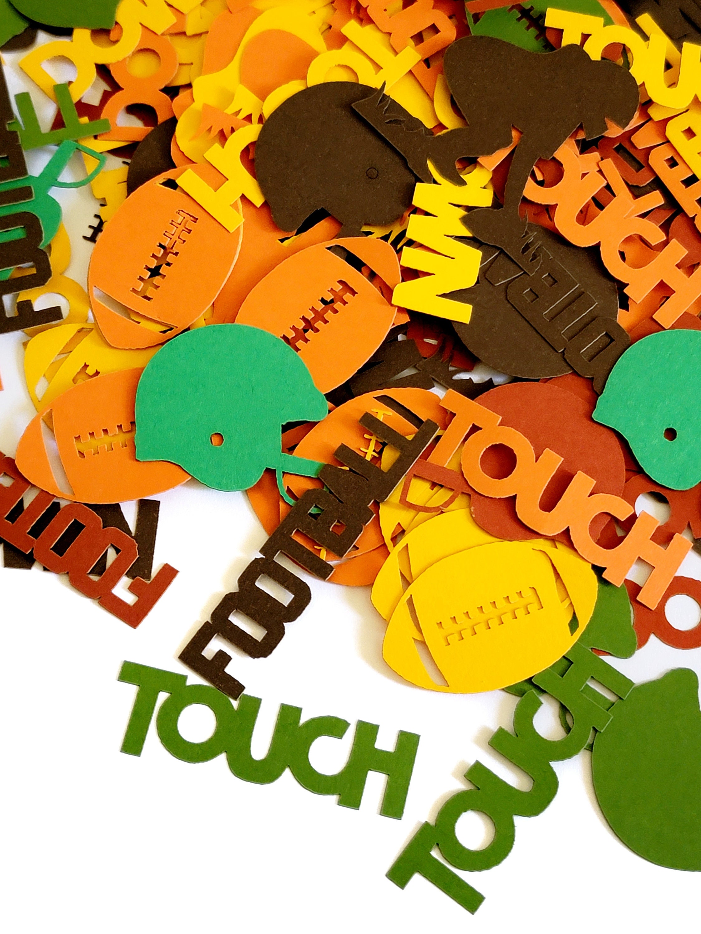 Football Themed Die Cut Out Variety Pack ( Scrap Booking, Confetti ...