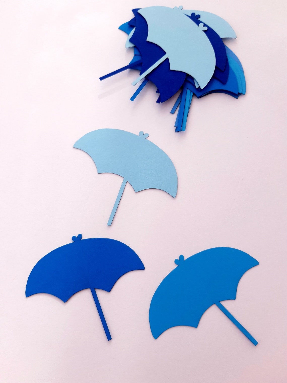 Umbrella Die Cut Outs ( Spring Decoration, Scrap Booking, Baby Shower ...