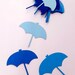 Umbrella Die Cut Outs ( Spring Decoration, Scrap Booking, Baby Shower ...