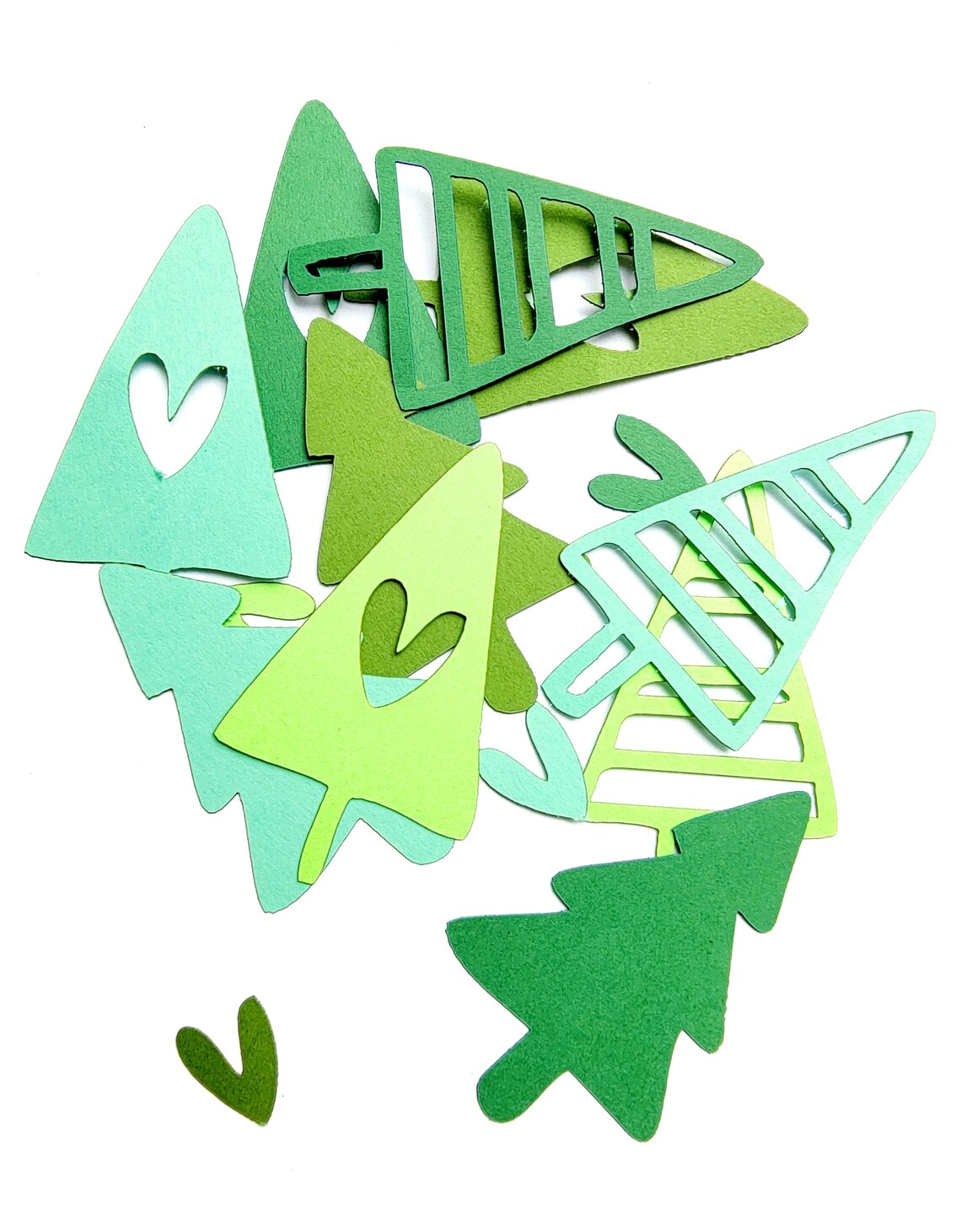 Forest Trees Die Cut Outs ( Scrap Booking, Card Making, Confetti ) - Etsy