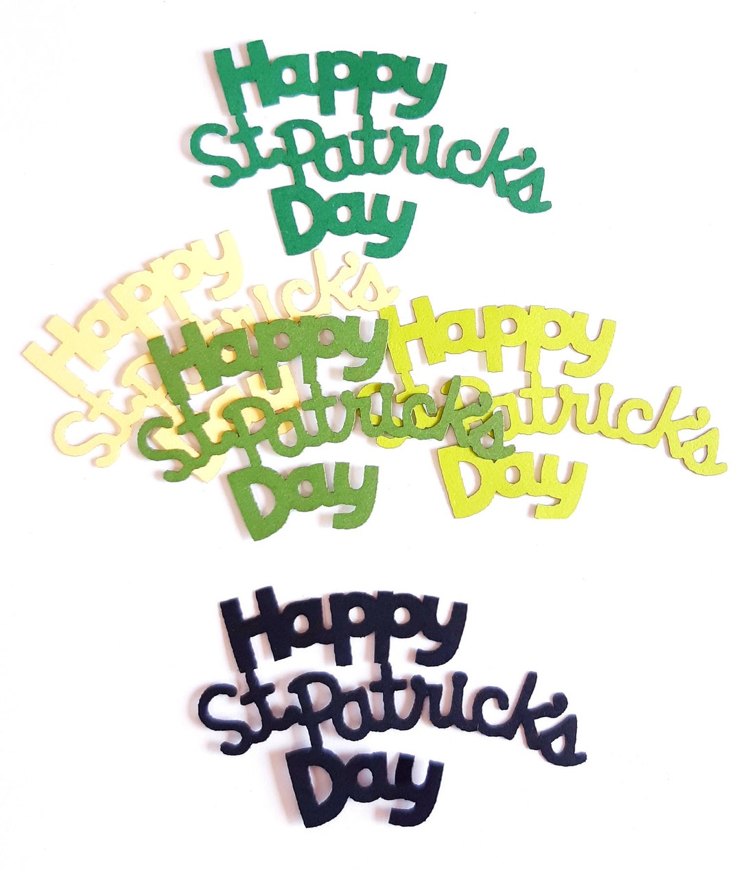 Happy St. Patricks Day Word Die Cut Outs ( Card Making, Party ...