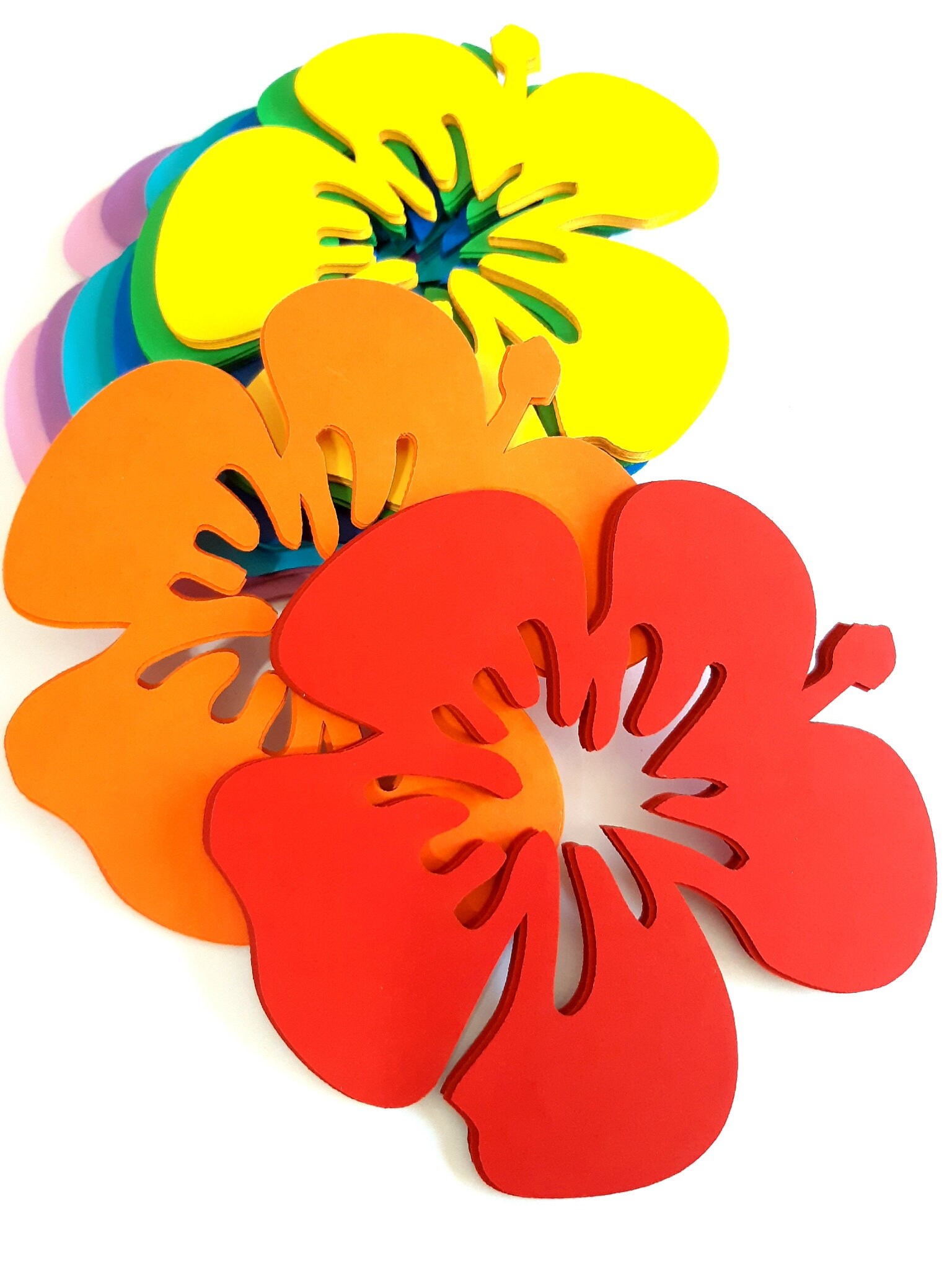 Hibiscus Flower Die Cut Out Spring Decoration Wedding | Etsy