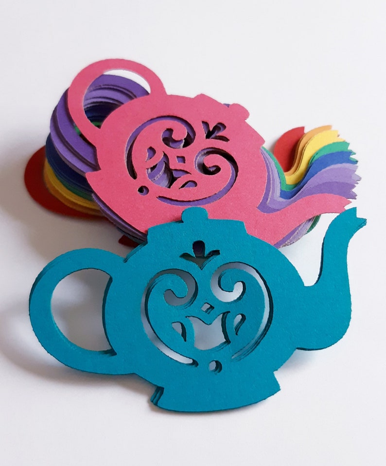 Scandinavian Style Tea Pot Die Cut Out ( Scrap Booking, Party ...