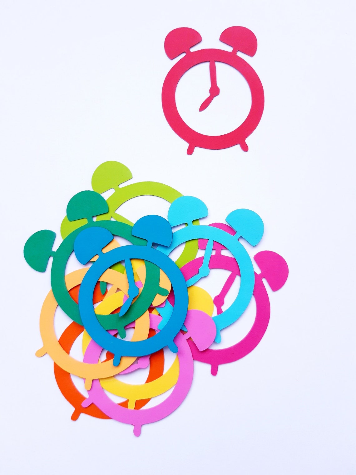 Clock Die Cut Out School Decoration Embellishments Party | Etsy