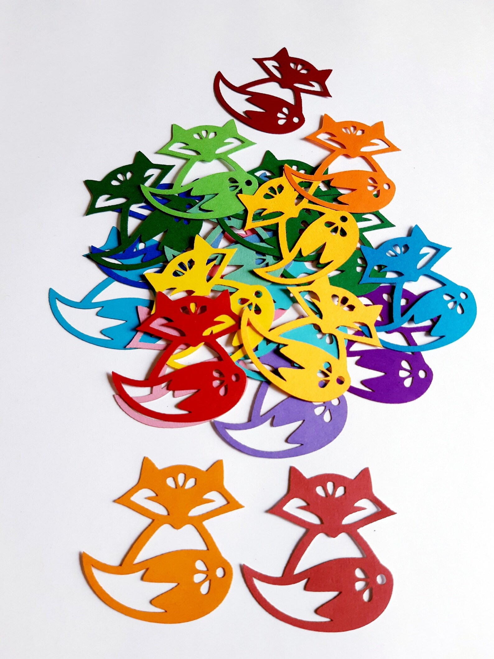 Fox Die Cut Out ( Scrap Booking, Card Making, Confetti, Table Scatter ...