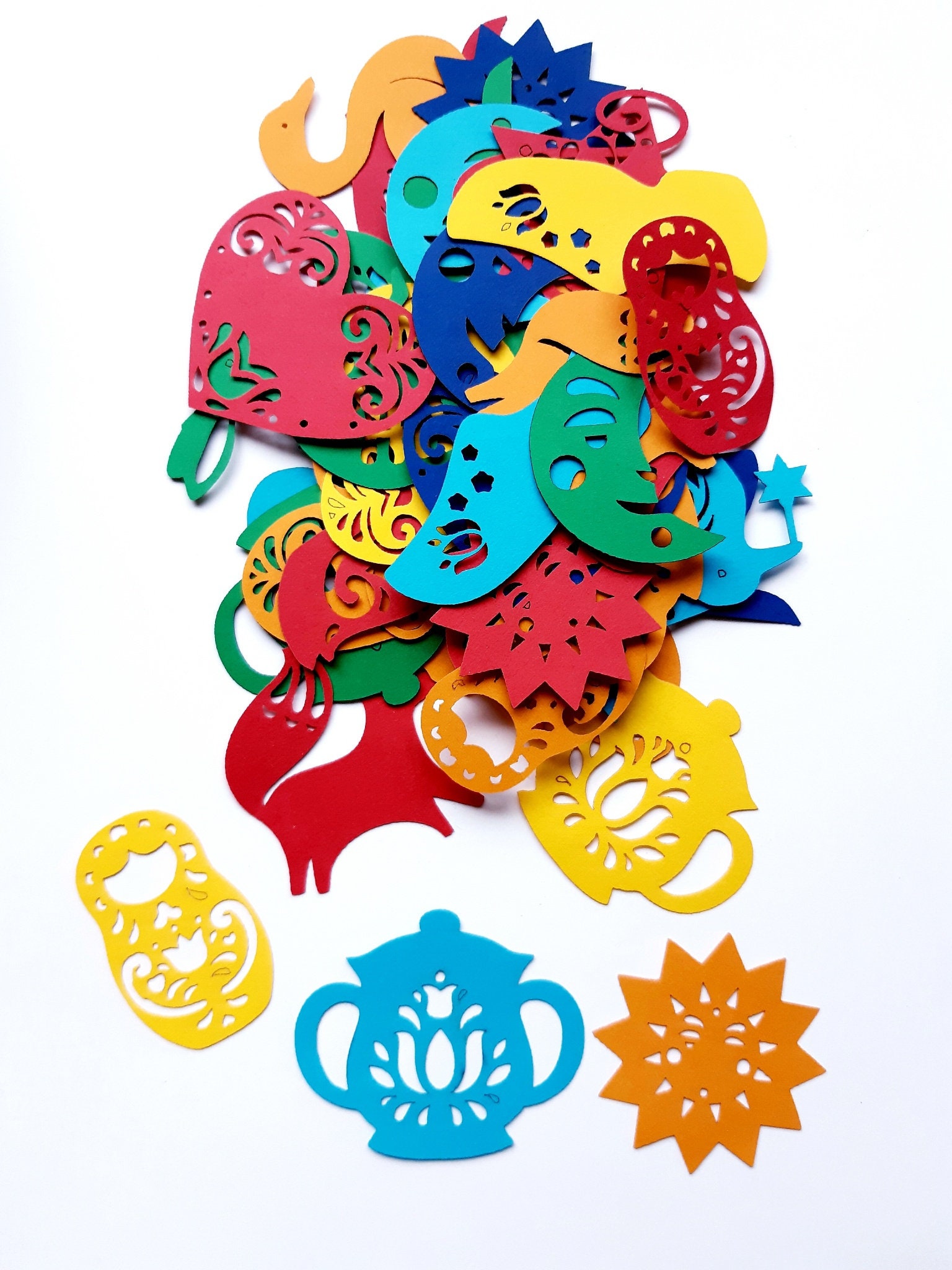 Scandinavian Inspired Folk Lore Style Die Cut Out Variety Pack | Etsy