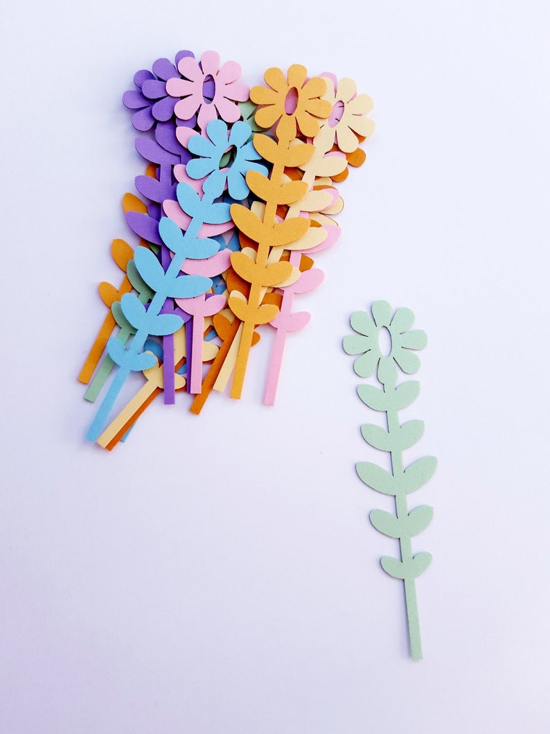 Spring Flower Die Cut Outs ( Spring Decoration, Wedding Decor, Table ...