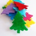 Felt Christmas Tree Cut Outs ( Christmas Decoration, Holiday Decoration ...