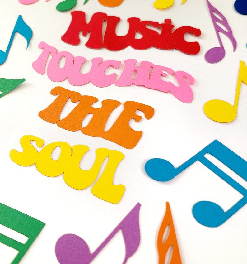 Music Note Die Cut Outs ( Scrap Booking, School Crafts, Card Making ...
