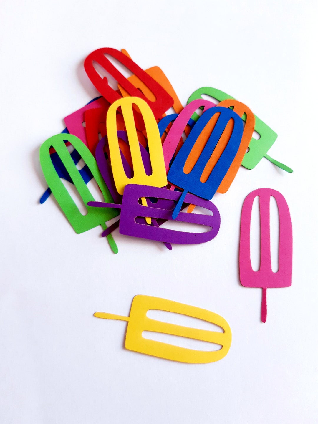 Popsicle Die Cut Outs ( Scrap Booking, Decoupage, Confetti, Party ...
