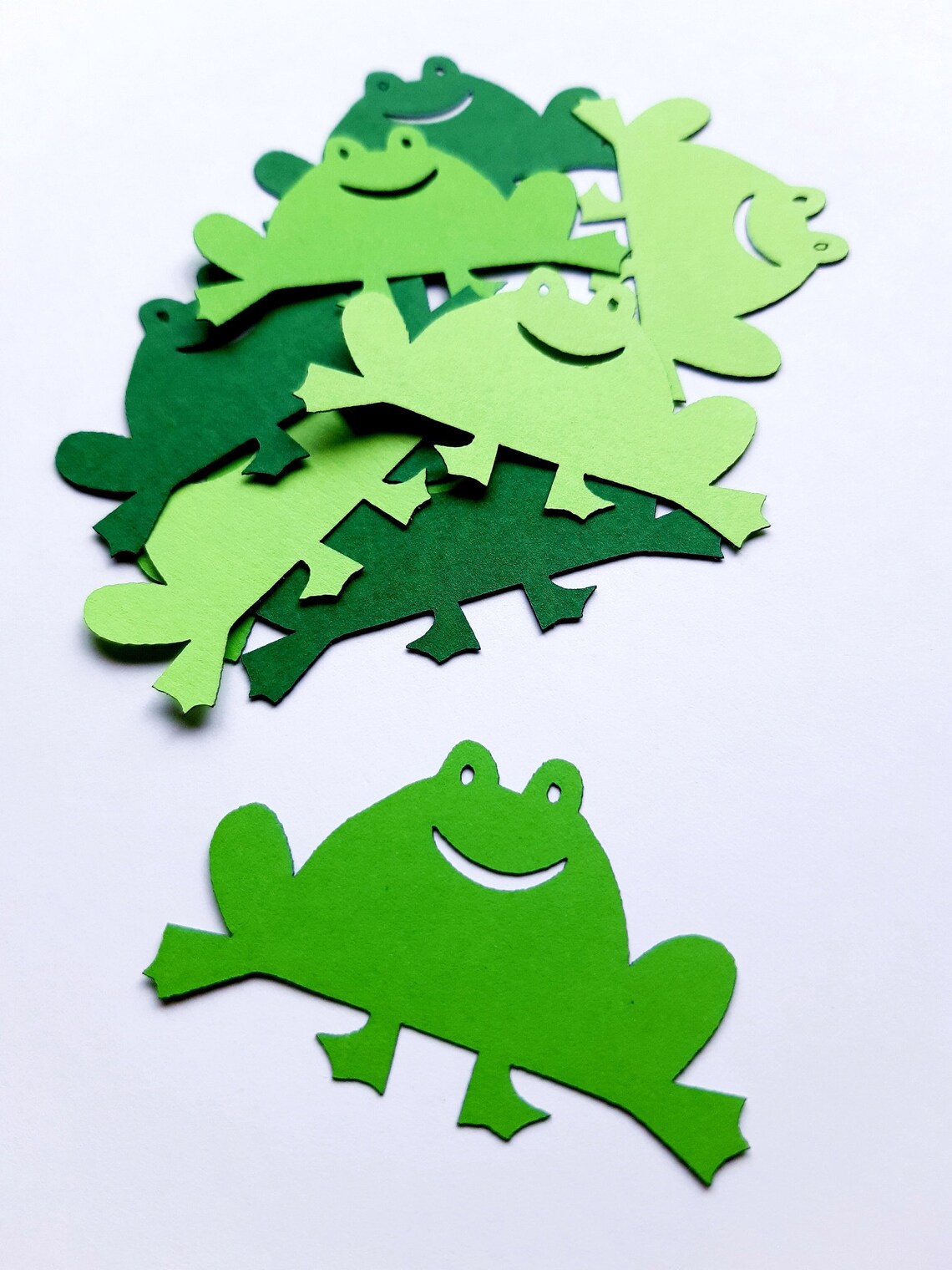 Frog Die Cut Outs ( Scrap Booking, Baby Shower Decor, Spring Decor ...