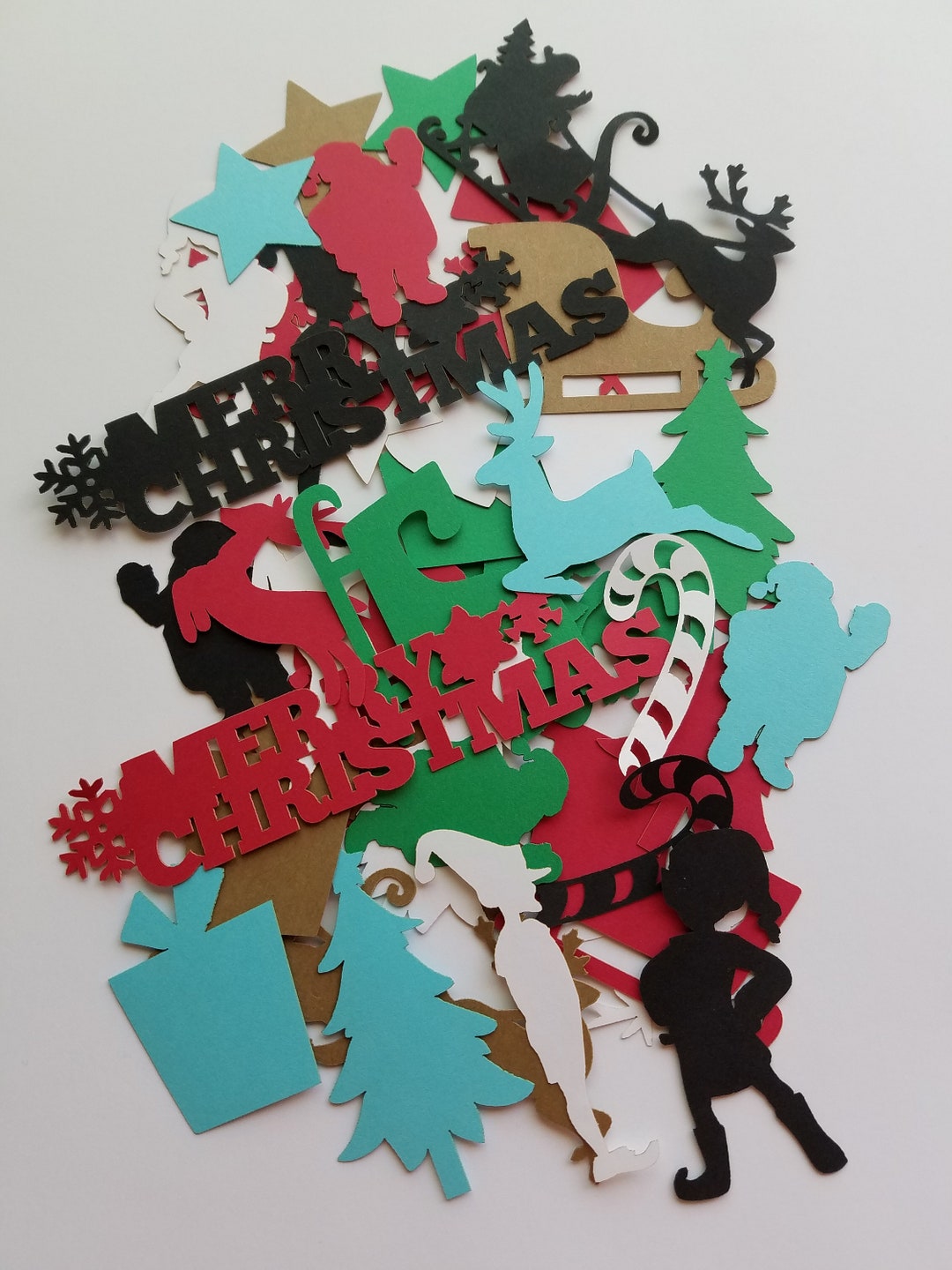Christmas Variety Die Cut Out Pack ( Christmas Crafts, Scrap Booking ...