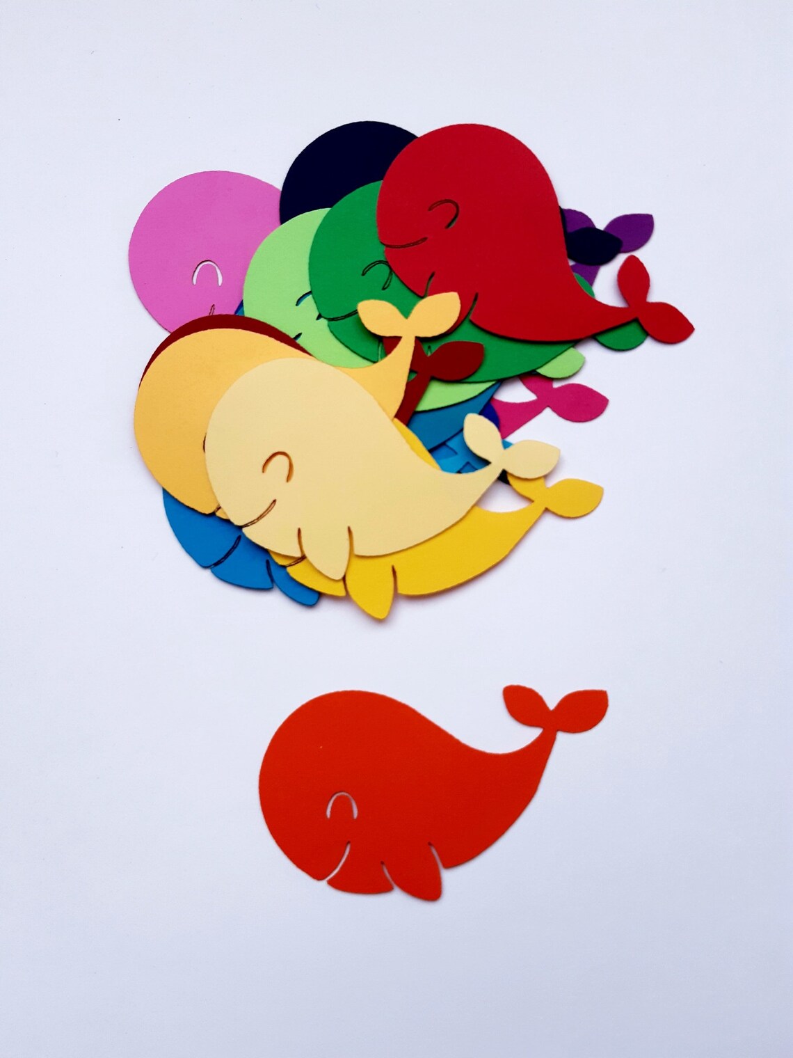Whale Die Cut Outs ( Scrap Booking, Baby Shower Decor, Confetti ...