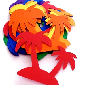 Palm Tree Die Cut Outs ( Tropical Decoration, Confetti, Party ...
