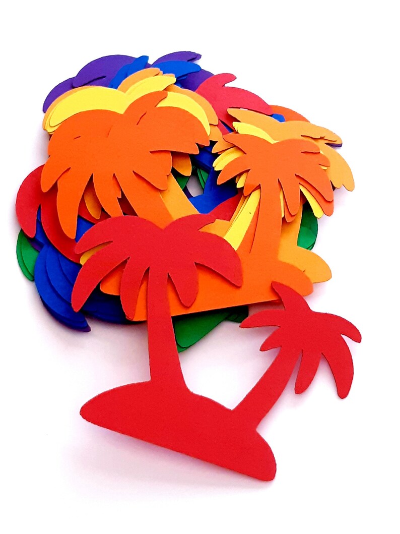 Palm Tree Die Cut Outs ( Tropical Decoration, Confetti, Party ...