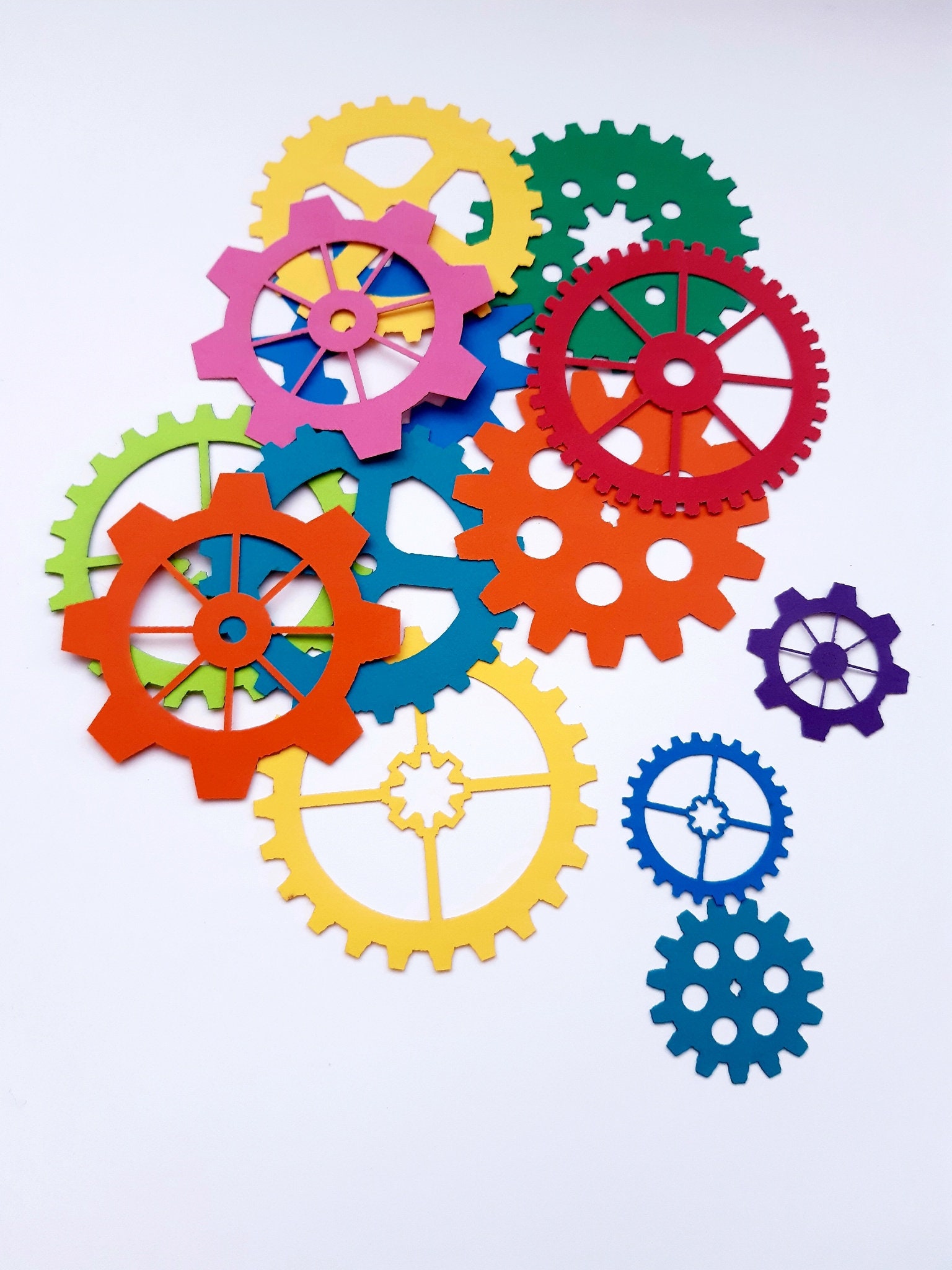 Steam Punk Gear Style Die Cut Outs ( STEM Class, Kids Crafts, Party ...