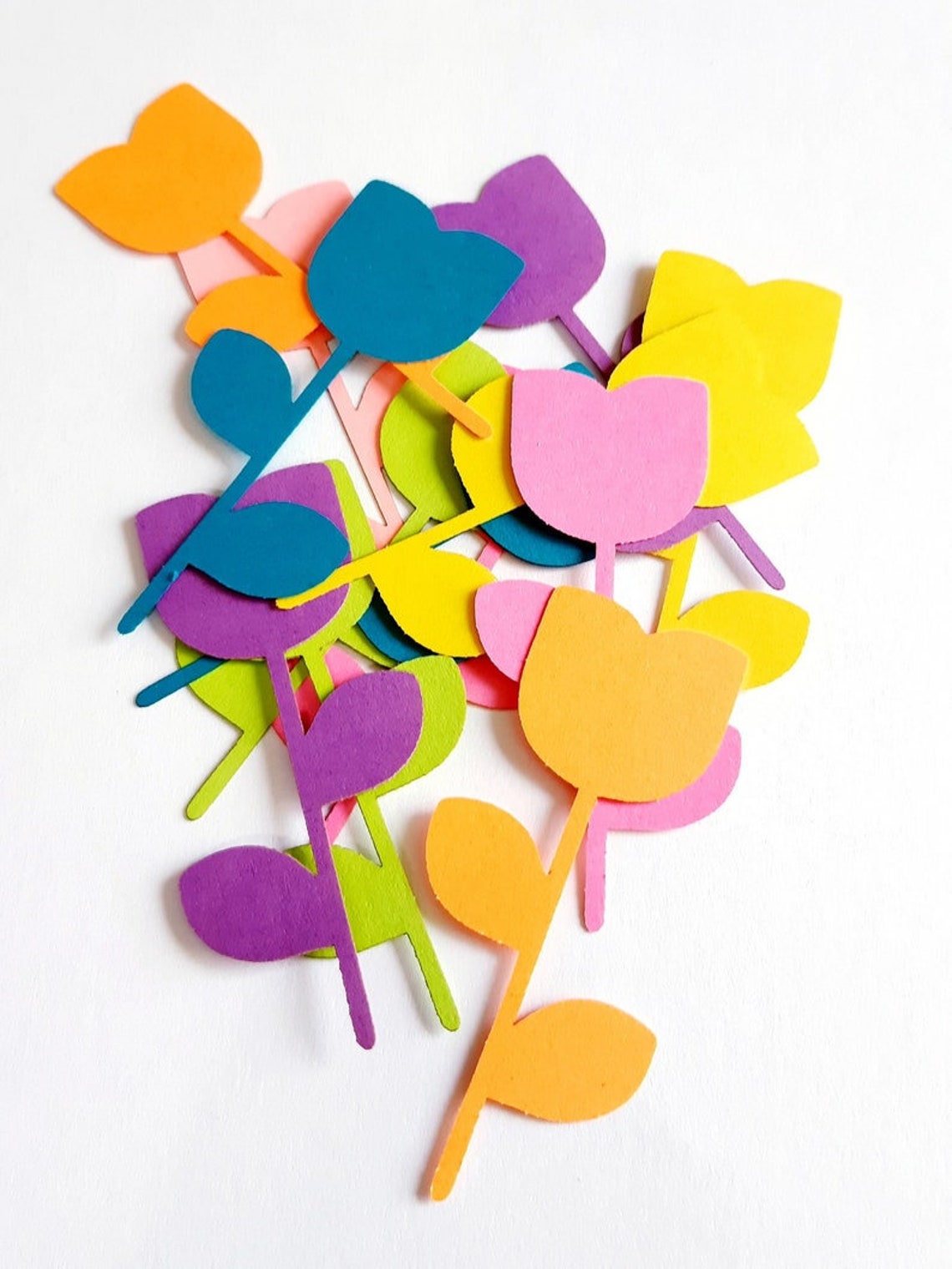 Tulip Die Cut Outs ( Card Making, Confetti, Scrap Booking, Party ...