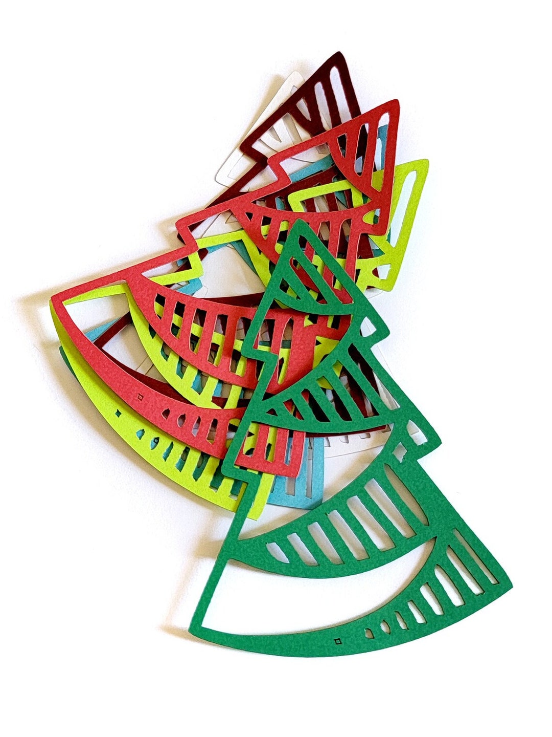 Christmas Tree Die Cut Outs ( Holiday Crafts, Christmas Crafts, Scrap ...