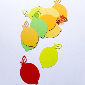 Lemon / Lime Die Cut Outs ( Party Decoration, Confetti, Collages, Scrap ...