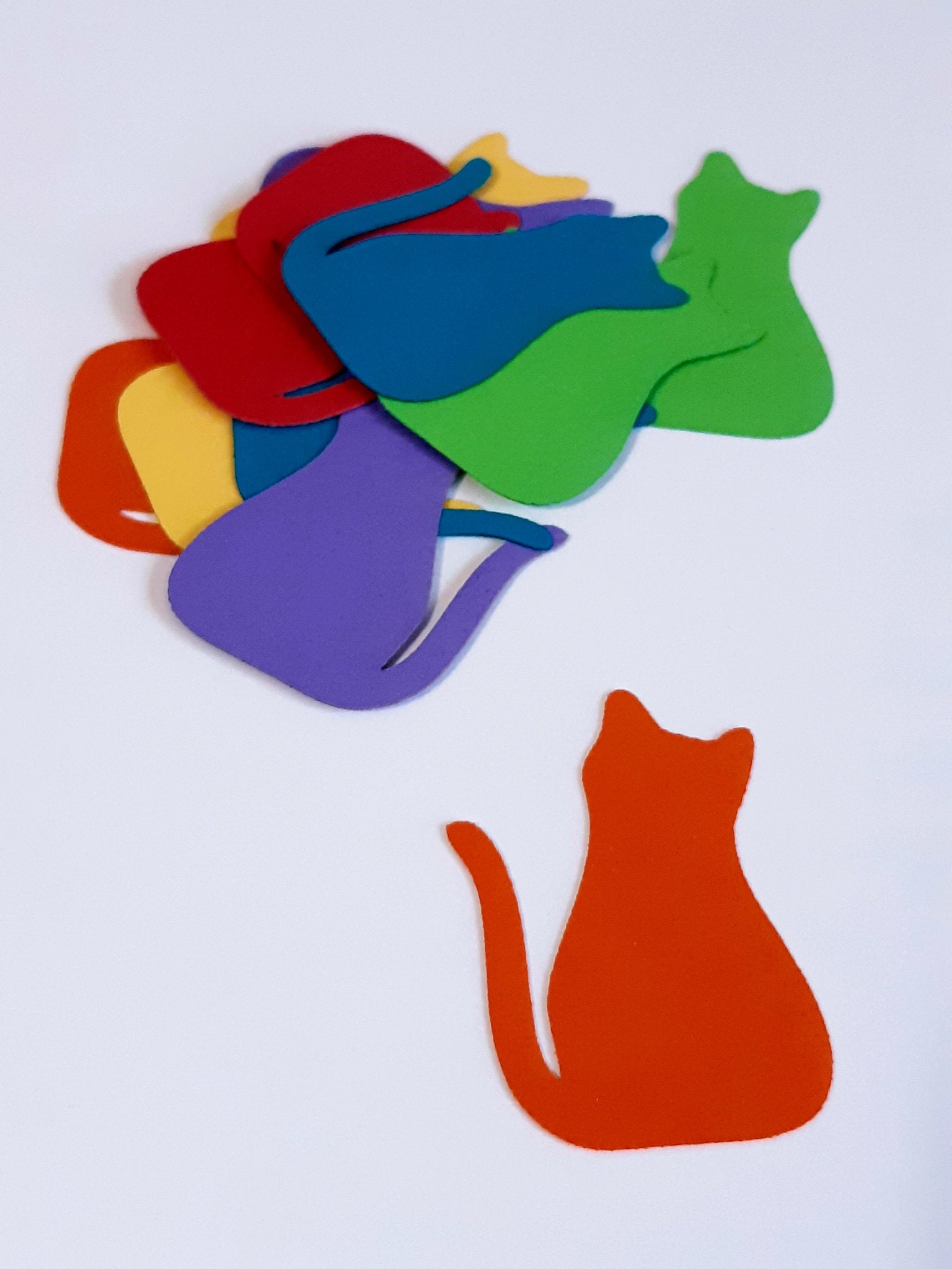Cat Die Cut Outs ( Animal Shelter, Decoupage, Collages, Confetti, Scrap ...