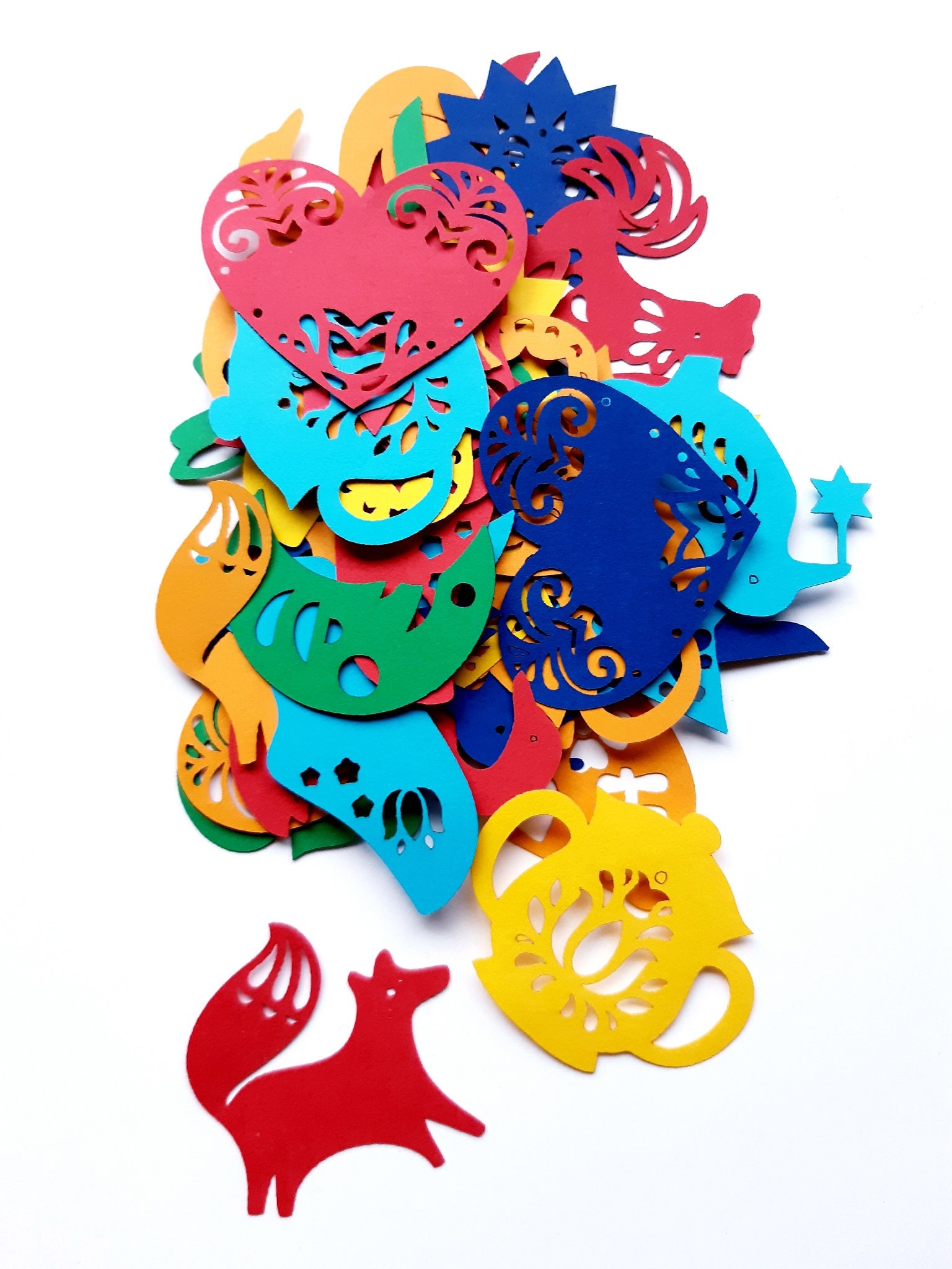 Scandinavian Inspired Folk Lore Style Die Cut Out Variety Pack | Etsy