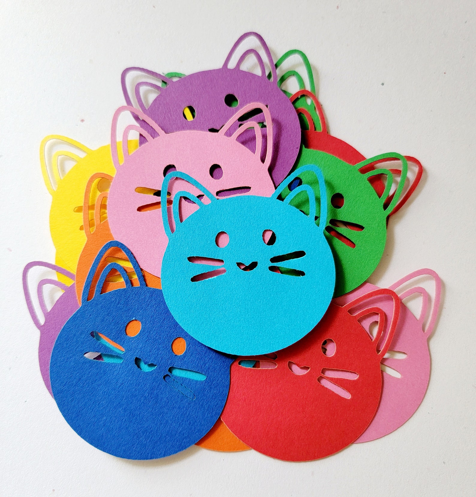 Cat Face Die Cut Out ( Scrap Booking, Card Making, Kids Crafts ...