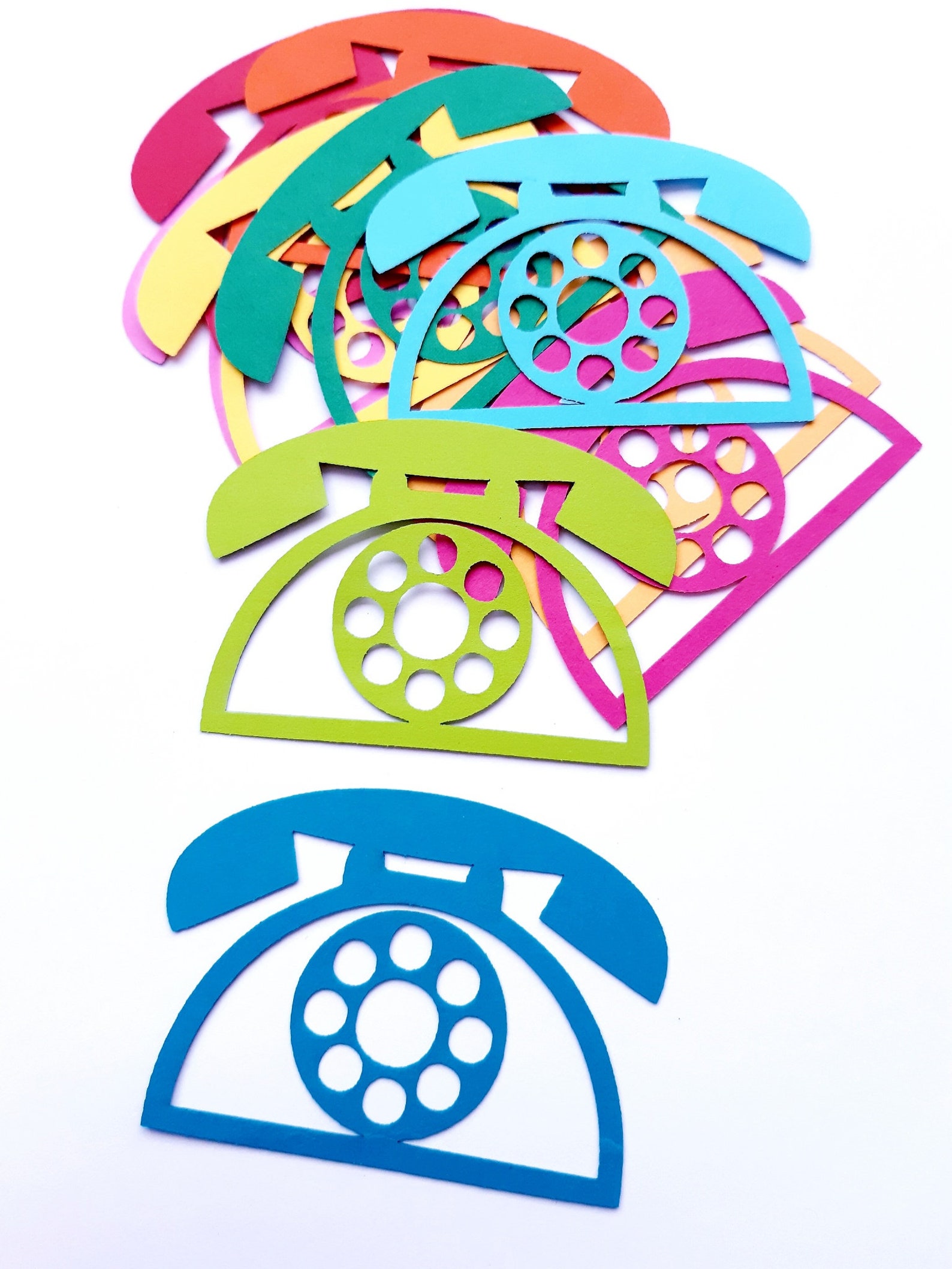 Telephone Die Cut Out ( School Projects, Card Making DIY, Scrap Booking ...