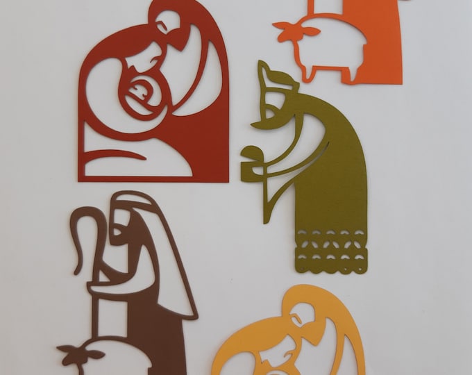 Nativity Scene Wise Men Themed Die Cut Outs ( Christmas Decoration ...
