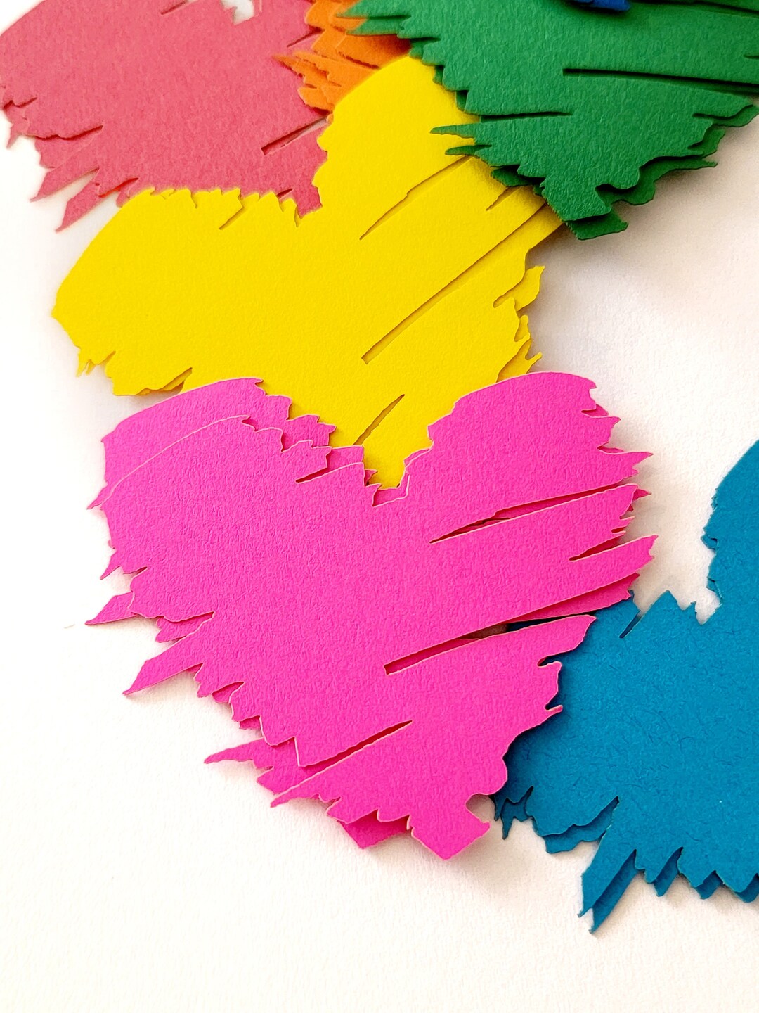 Heart Die Cut Outs ( Valentines Day Decoration, Confetti, Party Decor ...