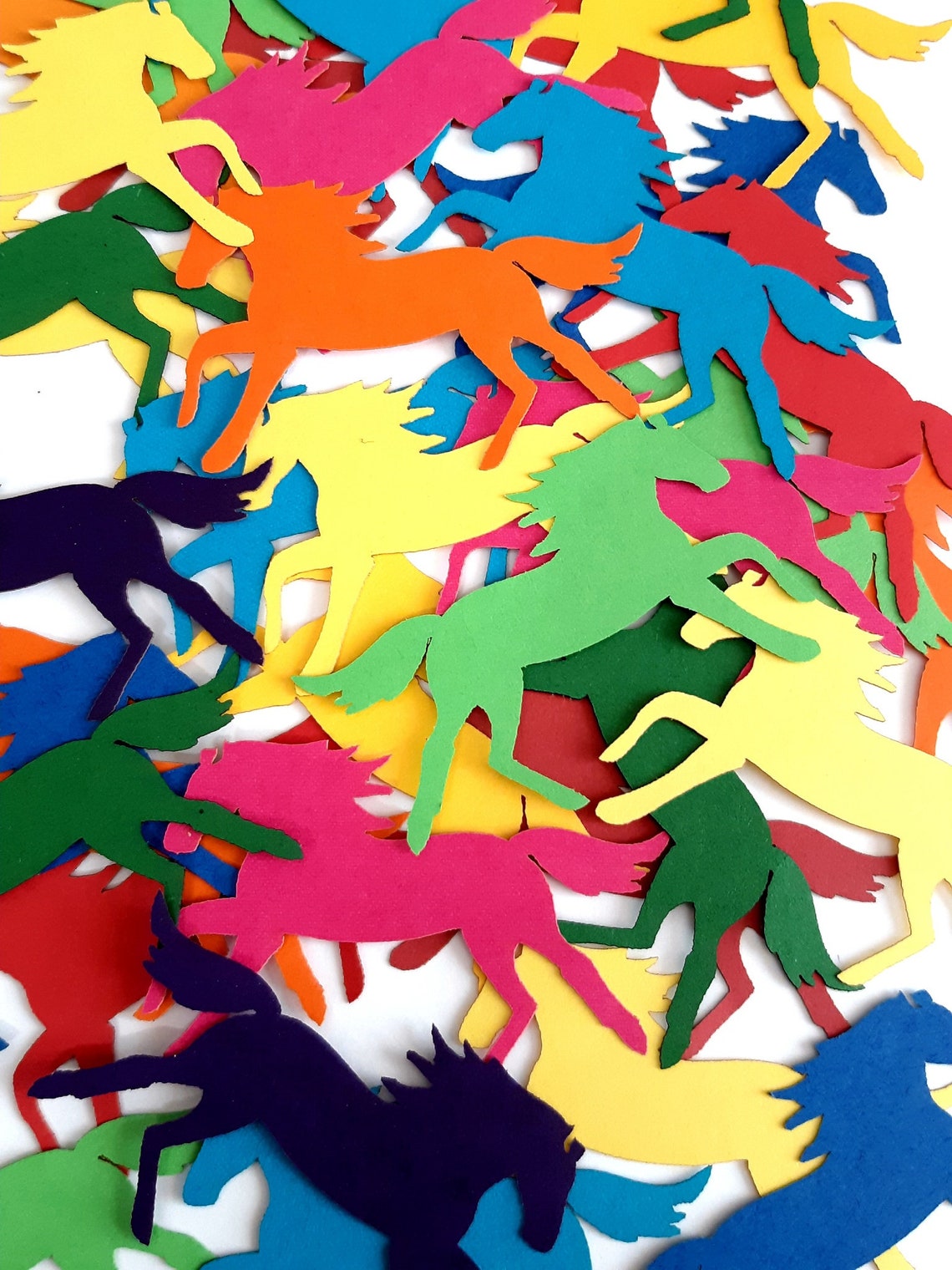 Horse Die Cut Out Scrap Booking Confetti Collages Kids - Etsy