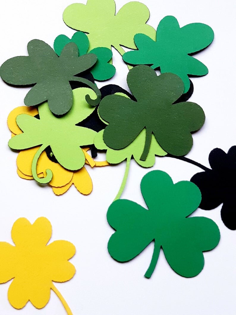Shamrock Irish Die Cut Outs ( Scrap Booking, Collages, Paper Crafts ...