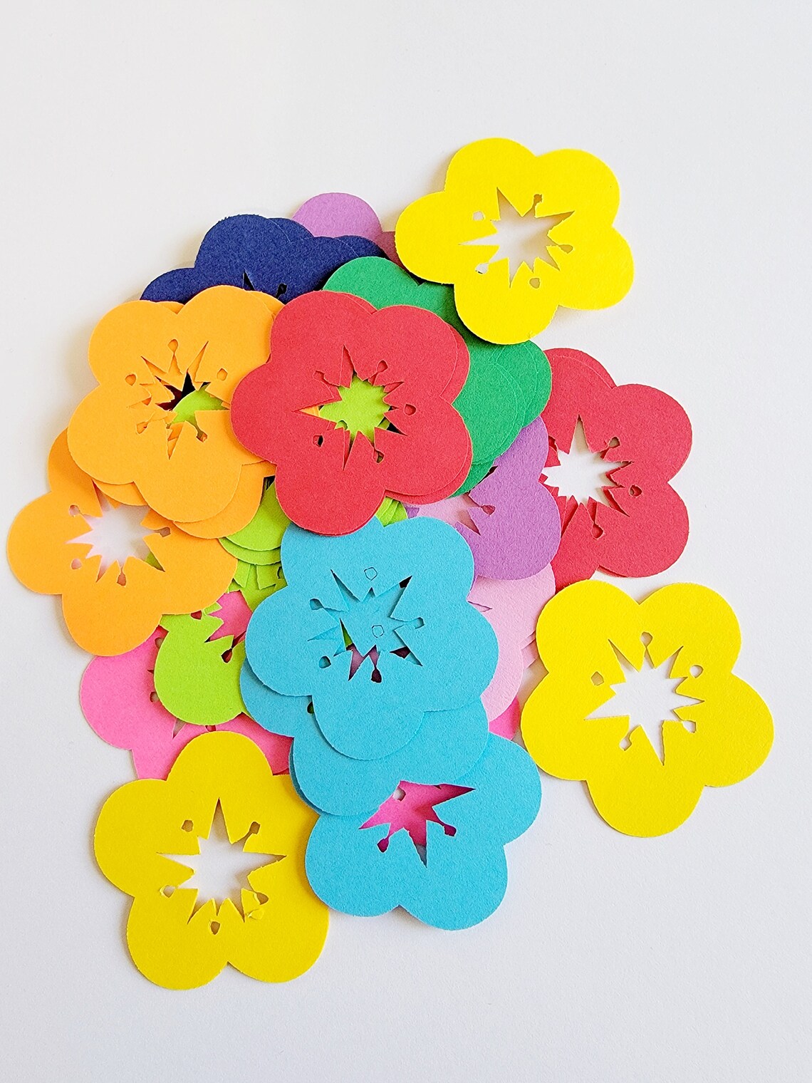 Flower Die Cut Out ( Scrap Booking, Confetti, Party Decoration, Card ...
