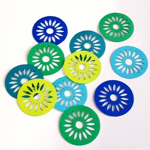 Flower Circle Die Cut Out ( Spring Decoration, Card Making Supply ...